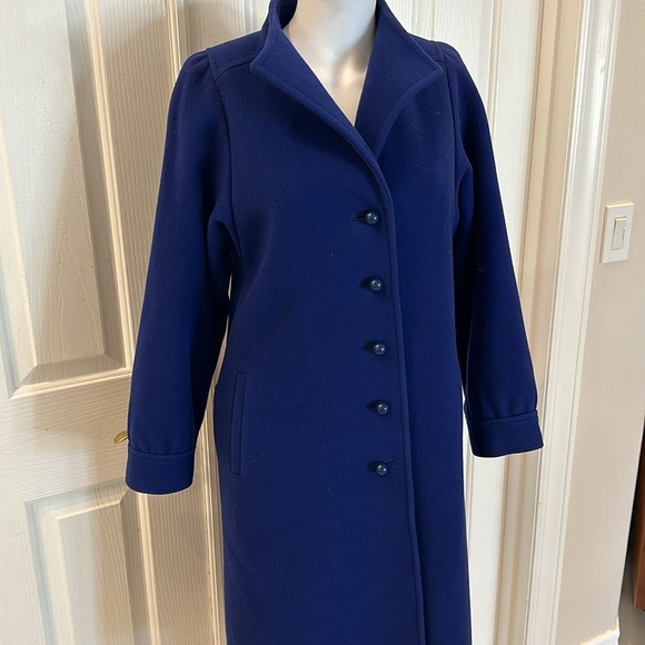 Jackets & Coats | Vintage Blue Pea Coat With Buttons | Poshmark